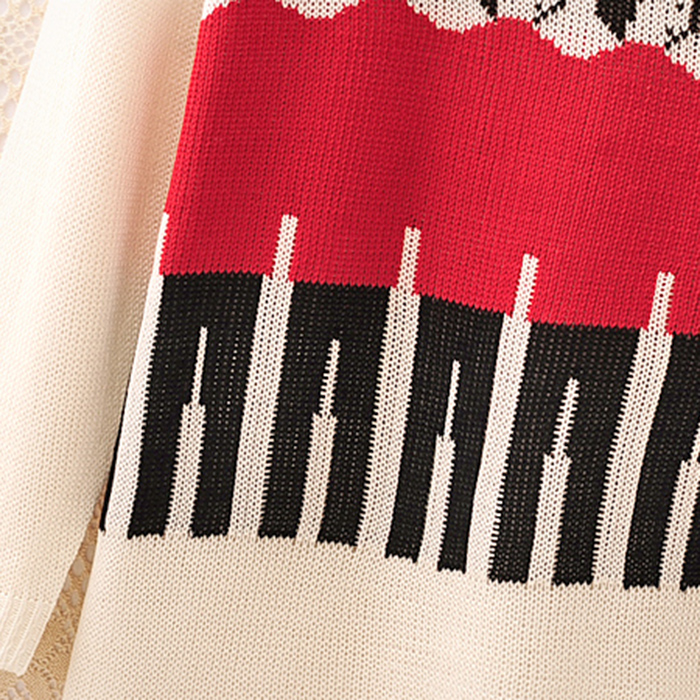 Cartoon Pattern Knitwear on Luulla