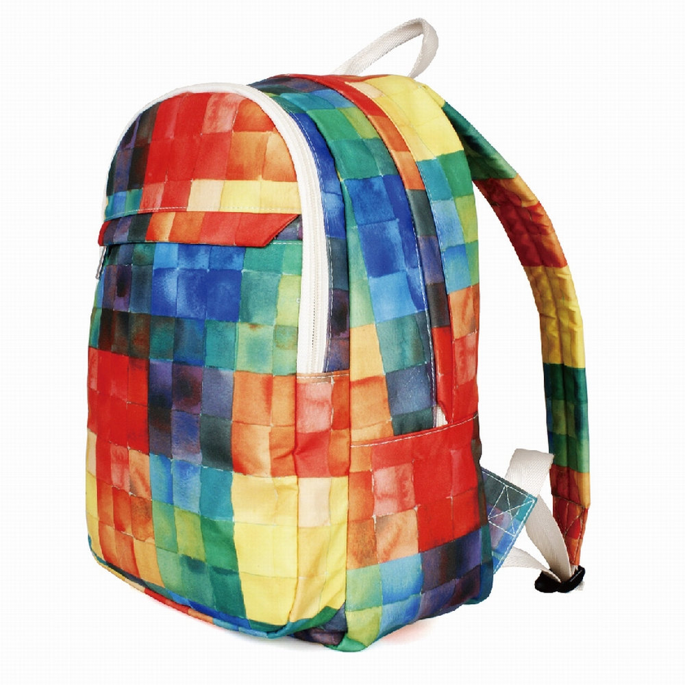 Colorful Grids Backpack/laptop Bag on Luulla